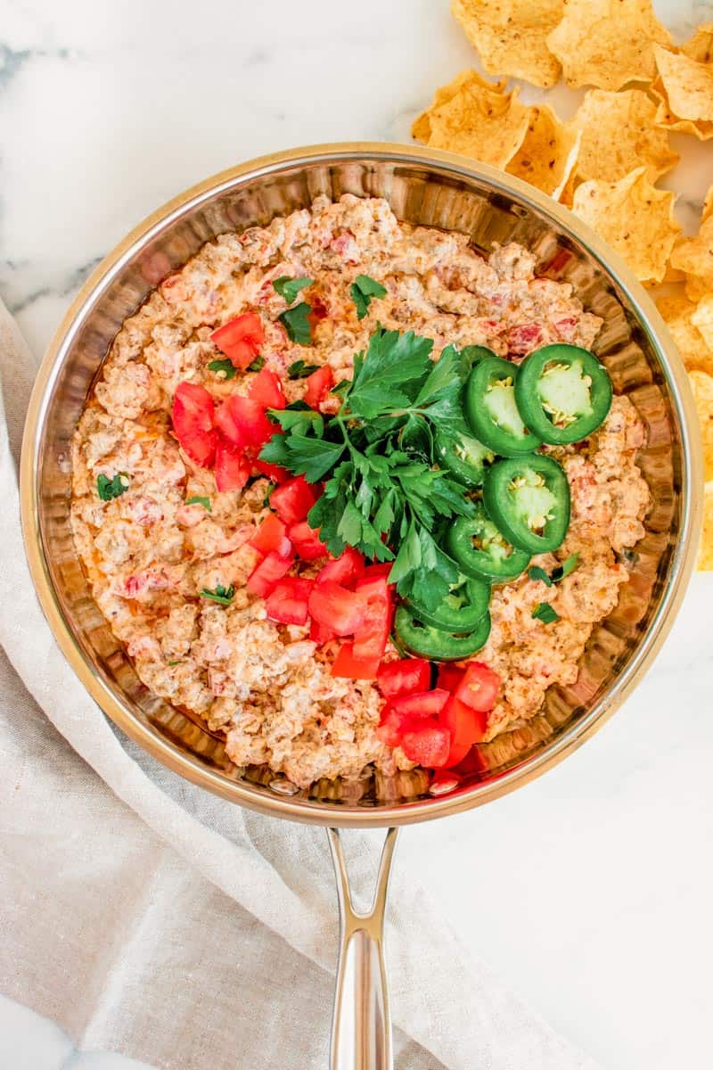 Rotel Sausage Dip - Salt & Sprinkles