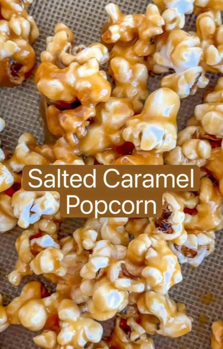 Salted Caramel Popcorn - Salt & Sprinkles